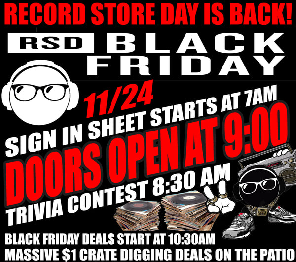 Record Store Day Nov 24th Black Friday – The Audio Nerd