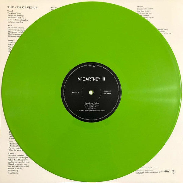 Paul McCartney - McCartney III Color Vinyl LP – The Audio Nerd